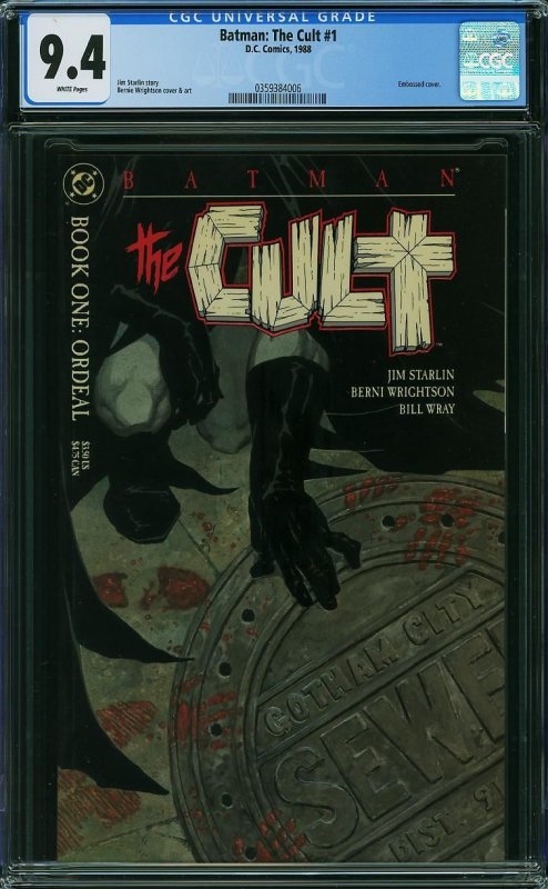 Batman: The Cult #1 (1988) CGC 9.4 NM | Comic Books - Copper Age, DC ...