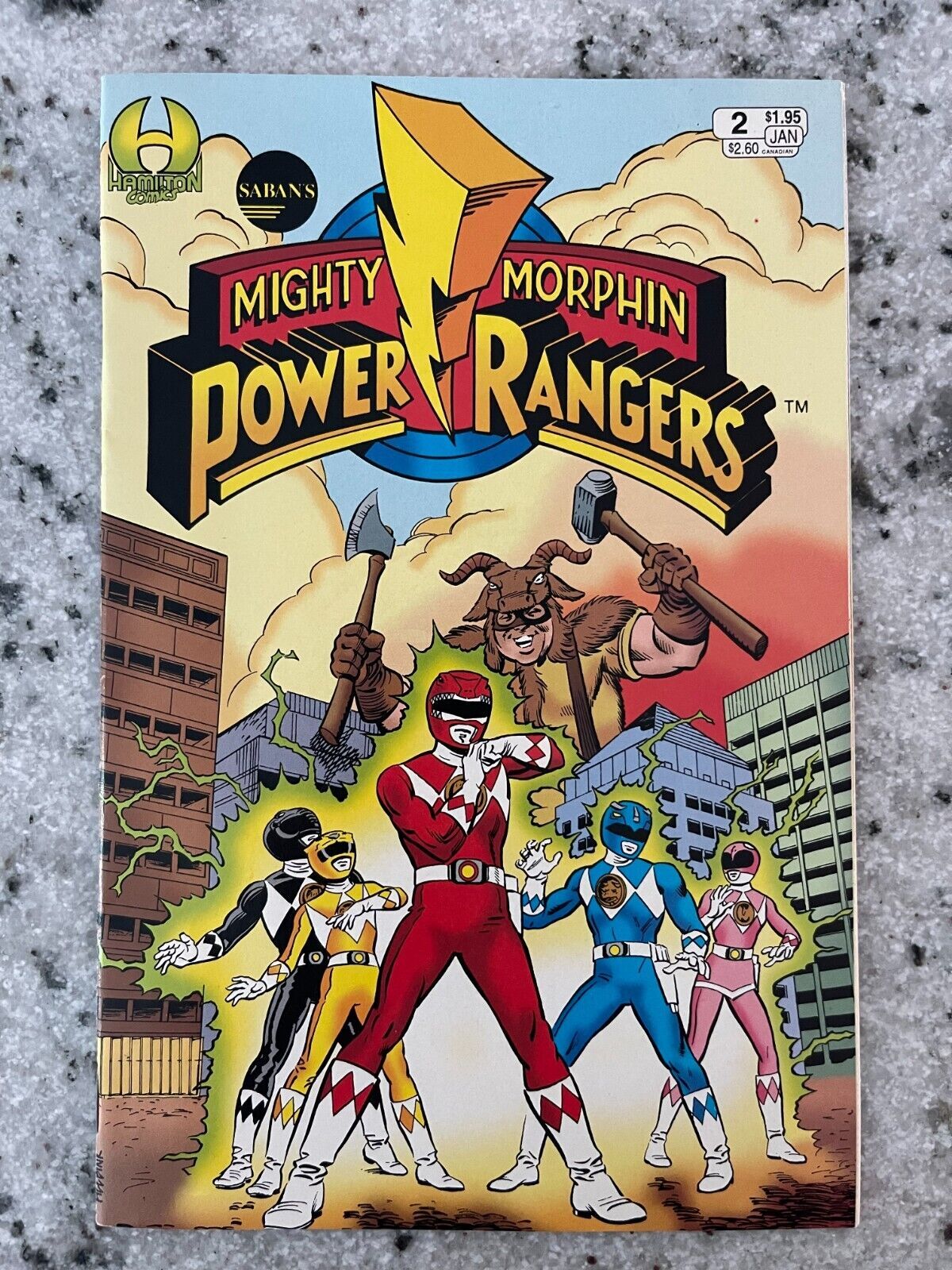 Mighty Morphin Power Rangers # 2 NM Hamilton Comic Book Saban Rita Pink ...