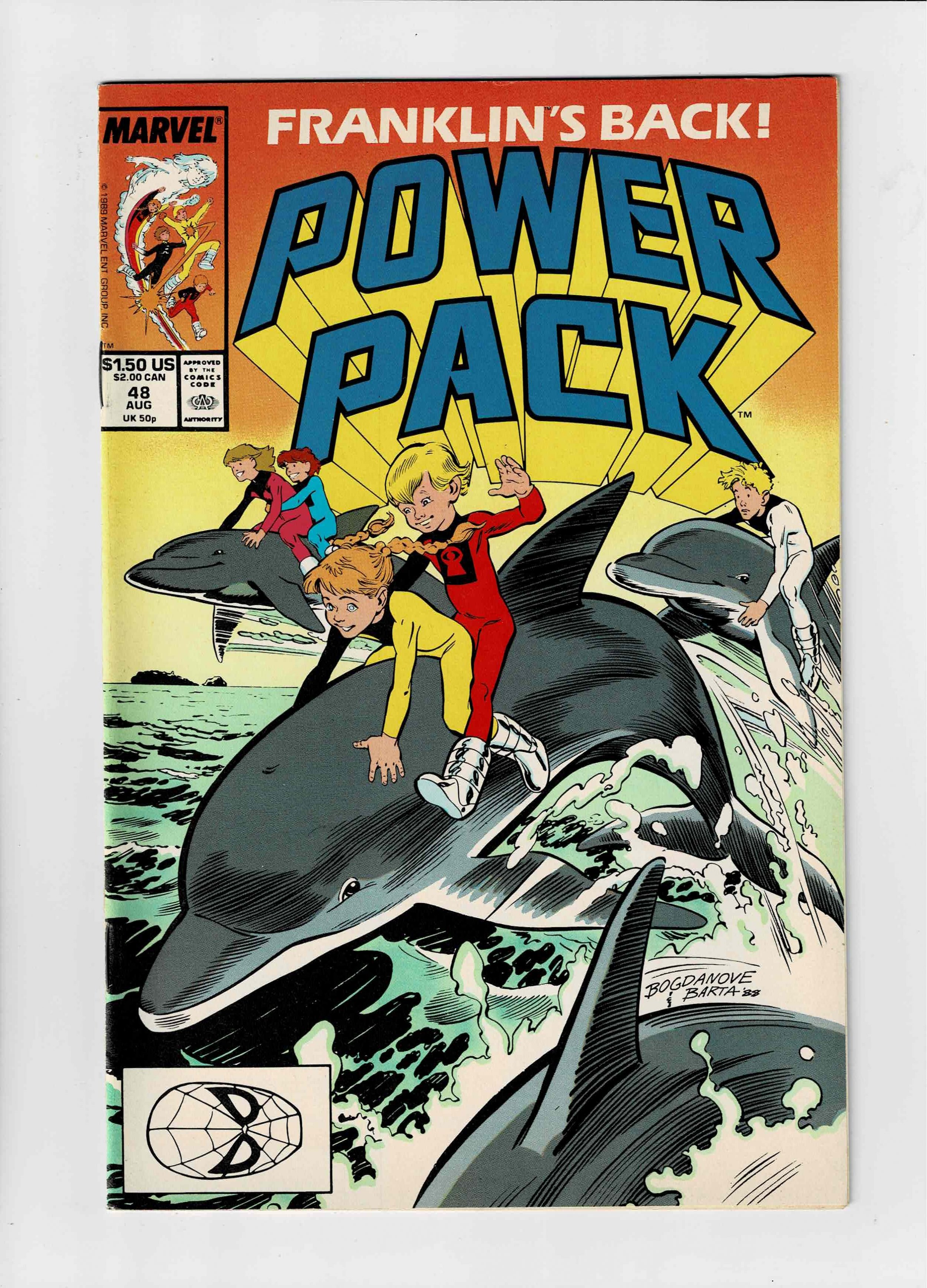 Power Pack #48 (1989) Another Fat Mouse "Almost Free Cheese" 2nd Menu ...
