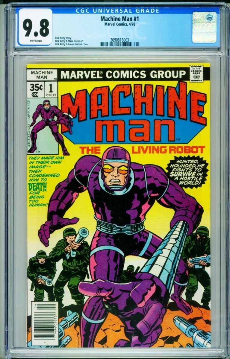 Machine MAN #1 CGC 9.8 First Issue-Marvel 2090818003 | Comic Books ...