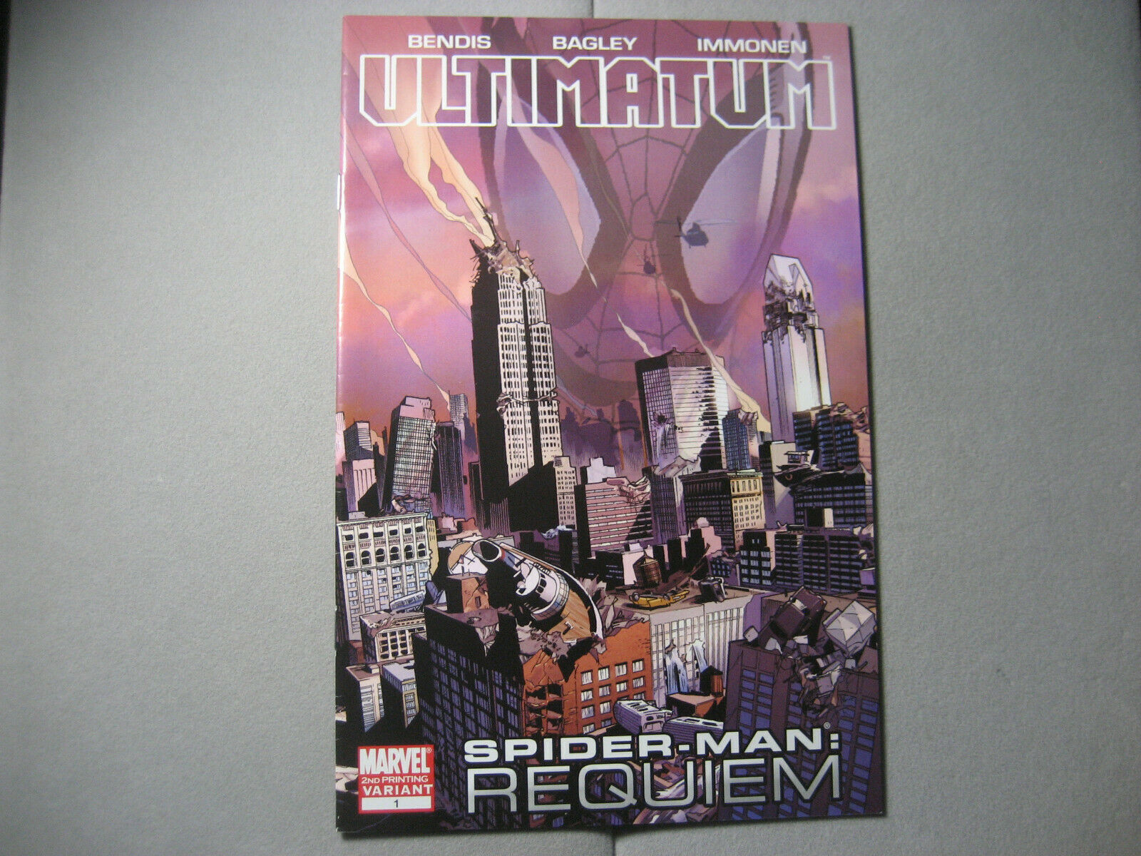 Ultimatum Spider-Man Requiem #1 1B Immonen Variant 2nd Printing (2009 ...