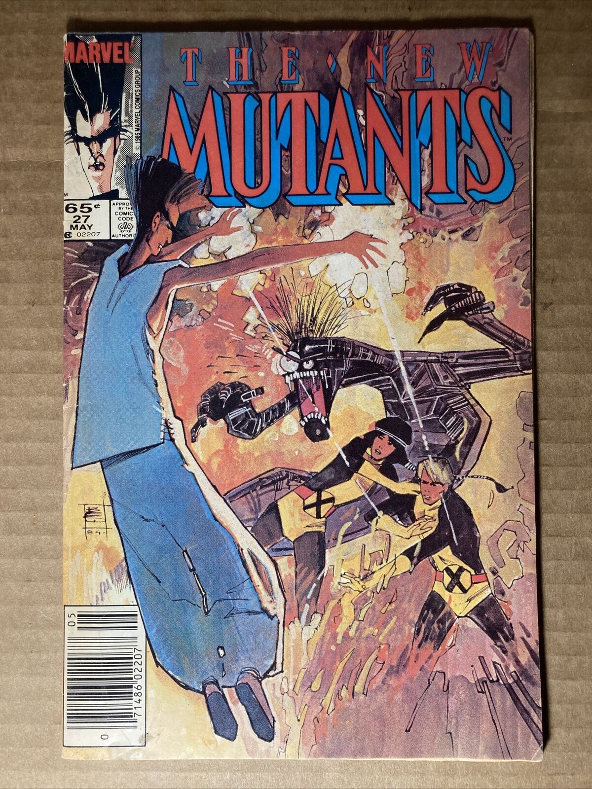 The New Mutants 27 Marvel 1985 VG- Bill Sienkiewicz Cover | Comic Books ...