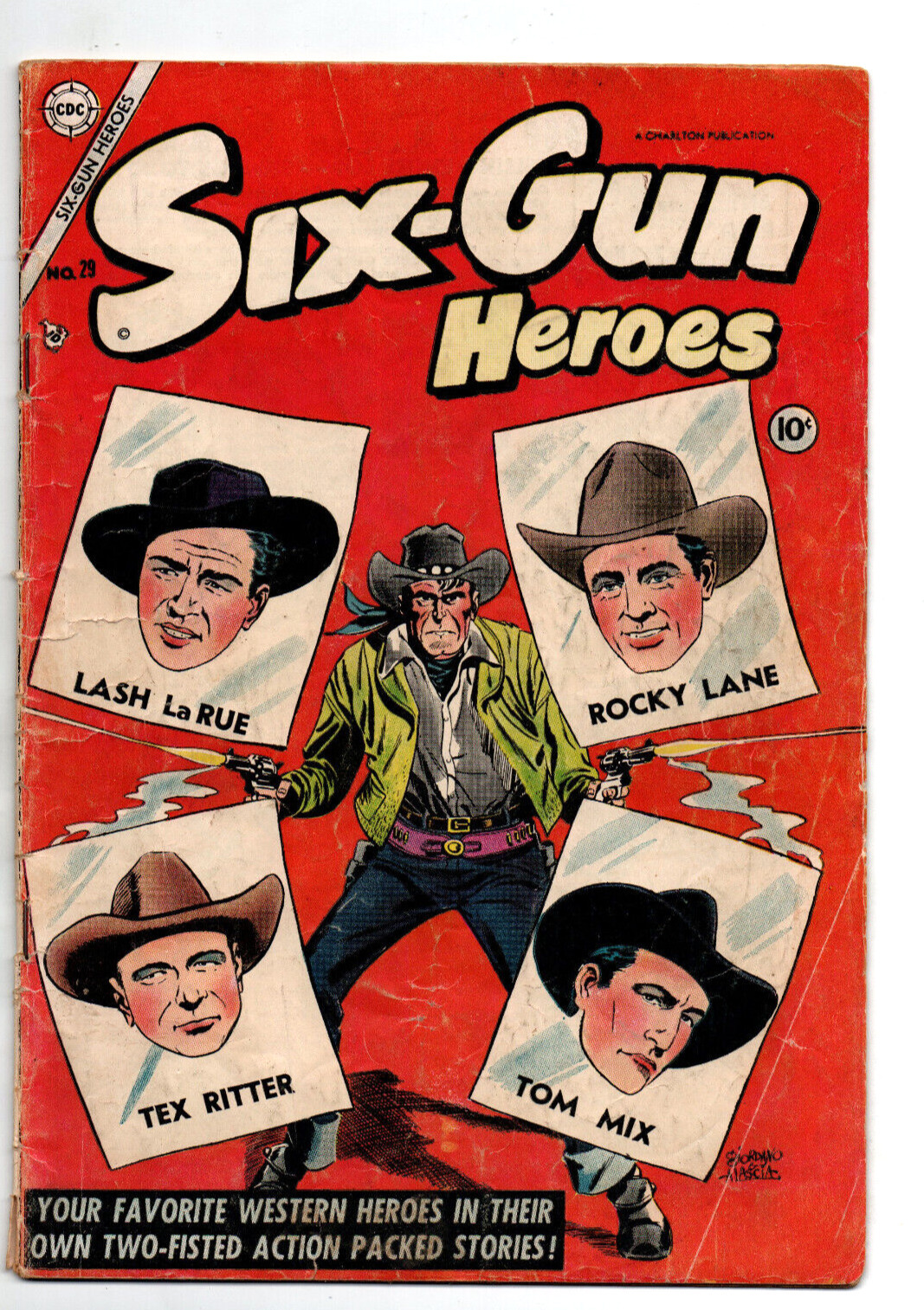 Six-Gun Heroes #29 - Tex Ritter - Western - Fawcett - 1956 - GD/VG ...