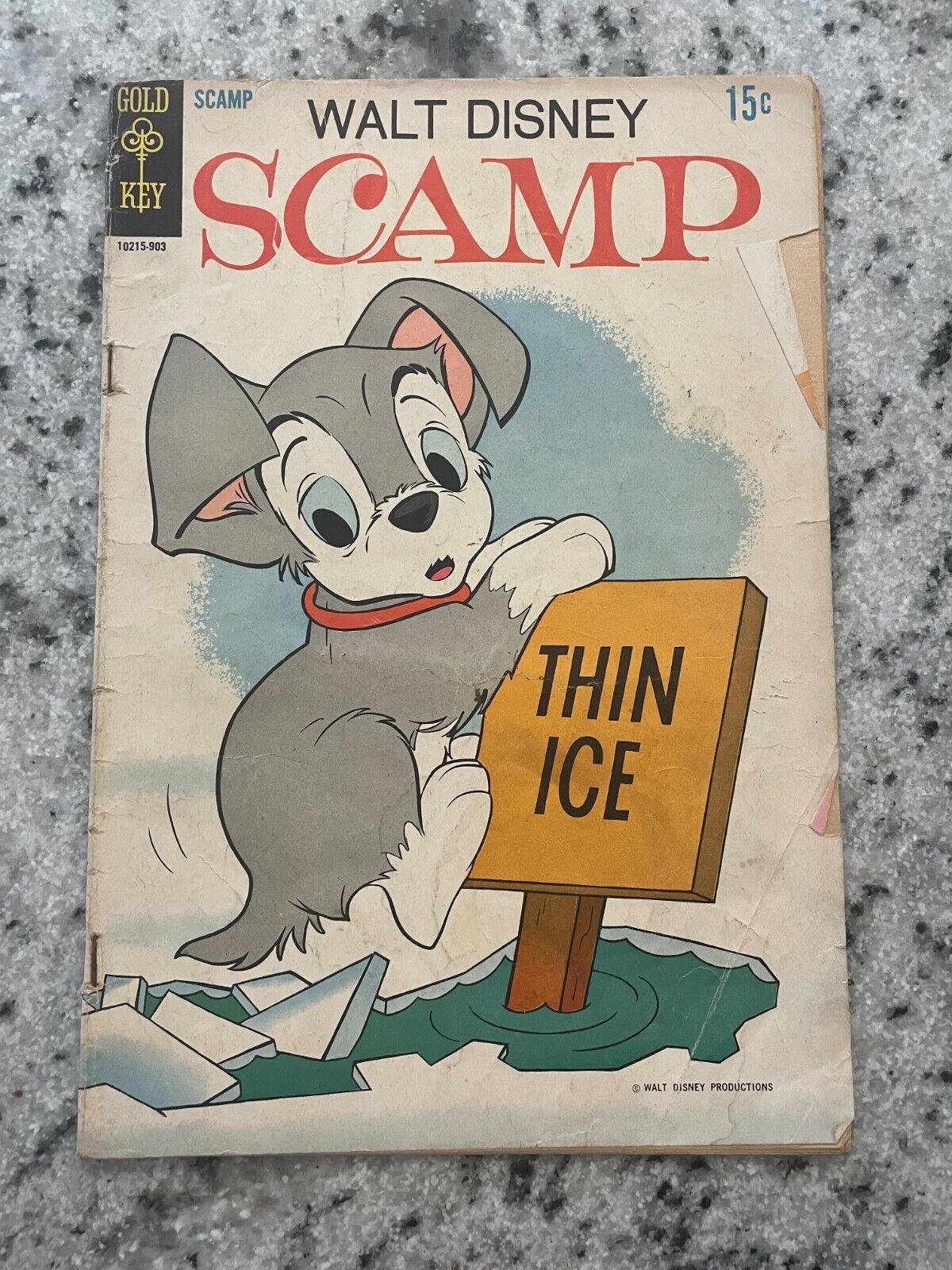 Walt Disney Scamp # 2 VG Gold Key Comic Book Mickey Donald Goofy Pluto ...