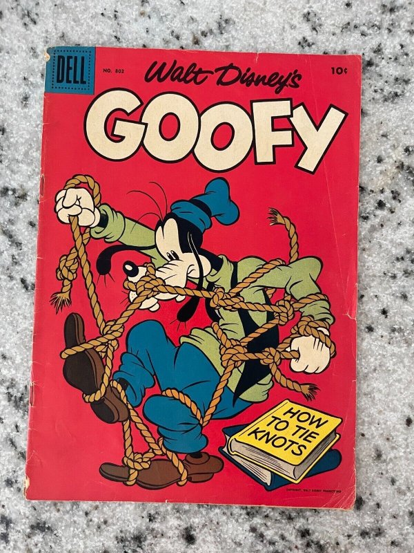 Four Color # 802 FN- Dell Silver Age Comic Book Walt Disney Goofy ...