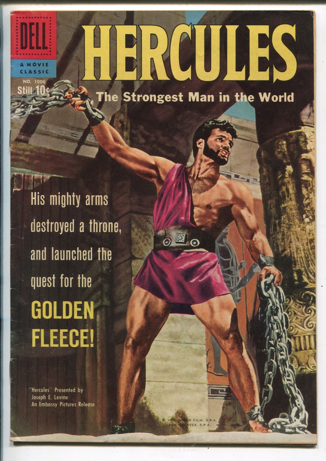 Hercules #1006-1959-Dell-Four Color Comics-Steve Reeves Movie Edition ...
