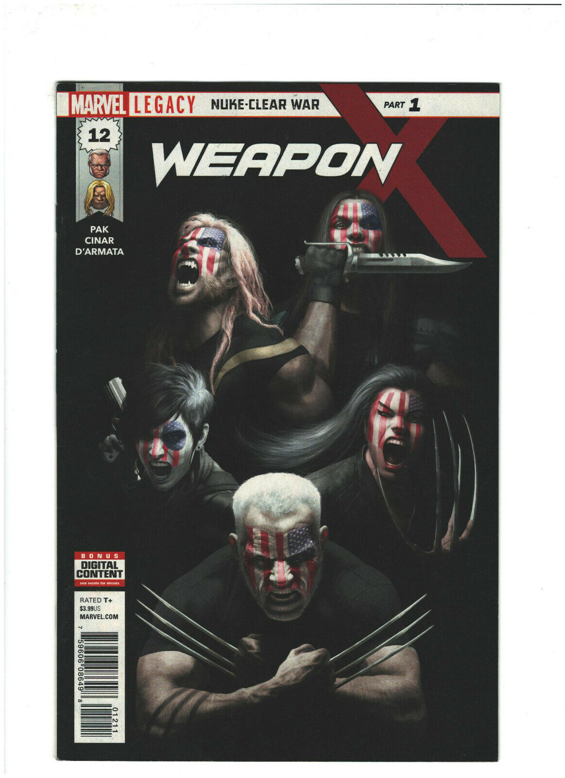 Weapon X #12 VF+ 8.5 Marvel Comics 2018 Wolverine, Domino & Sabretooth ...