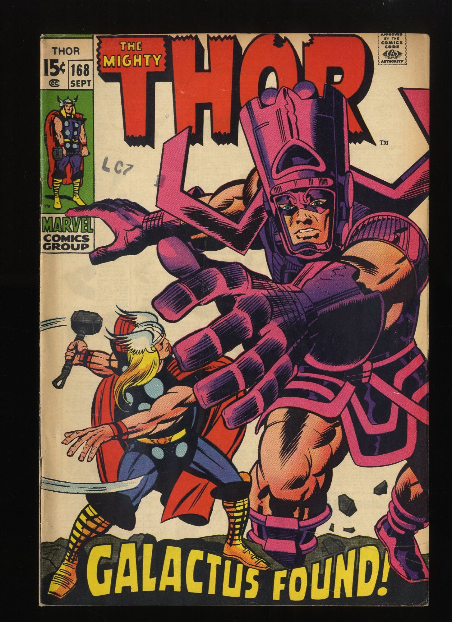 Thor #168 FN+ 6.5 Origin of Galactus! 1st Appearance Thermal Man ...