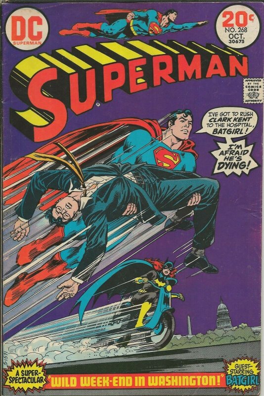 Superman #268 ORIGINAL Vintage 1973 DC Comics | Comic Books - Bronze ...