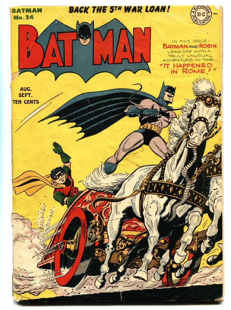 Batman #24 1944- classic cover- DC Golden Age-comic book | Comic Books ...