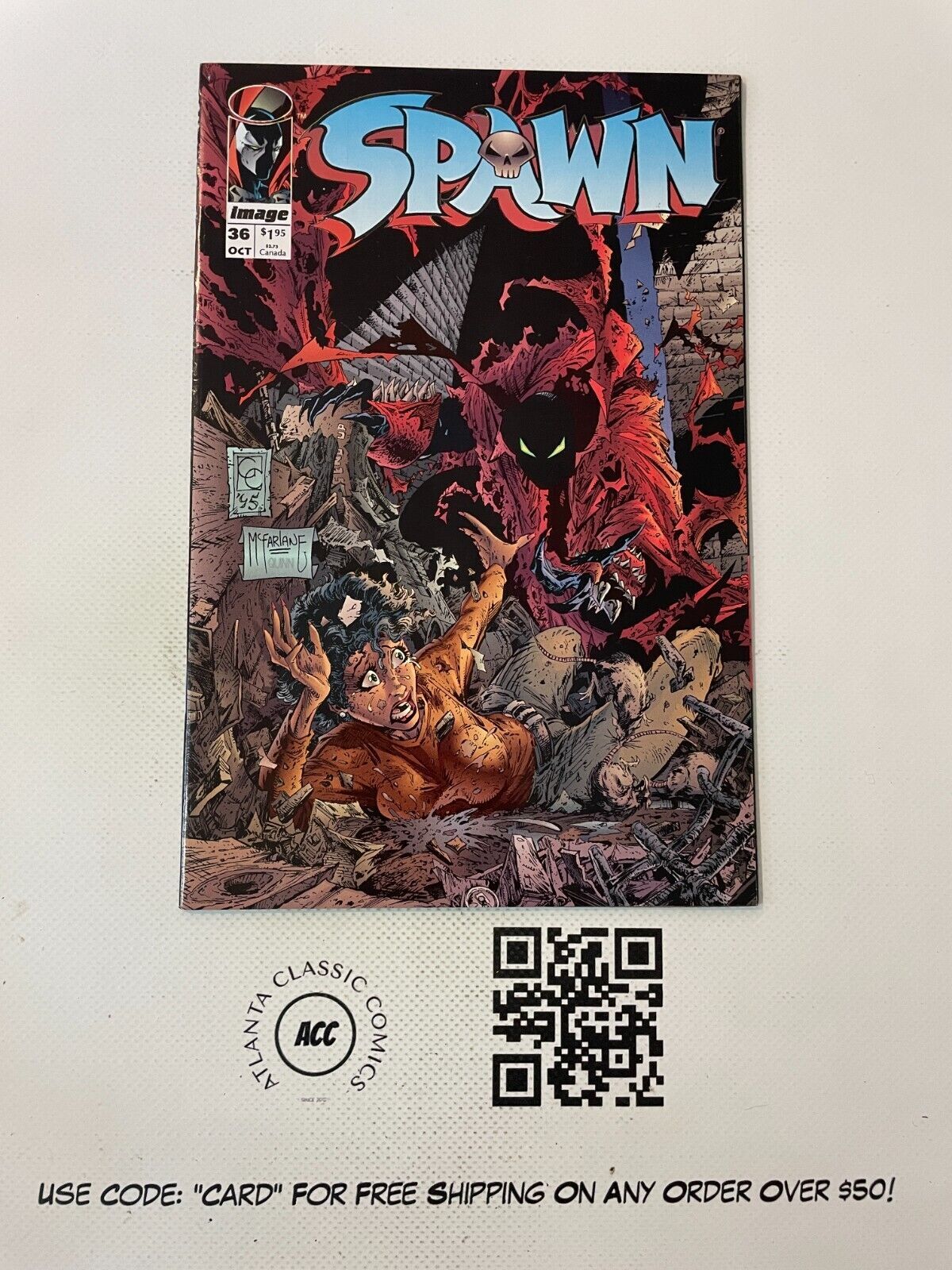 Spawn # 36 NM Image Comic Book Todd McFarlane Angela Clown 19 LP7 ...