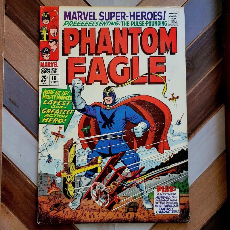 MARVEL SUPER HEROES #16 FN/VF (1968) 1st Silver Age app PHANTOM EAGLE | Comic Books - Silver Age ...