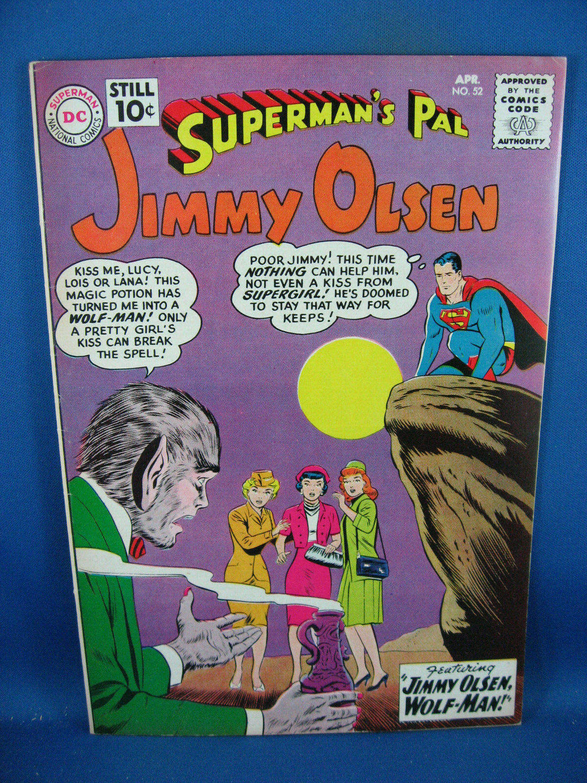 Superman PAL Jimmy Olsen 52 NM- Werewolf 1961 Nice | Comic Books ...
