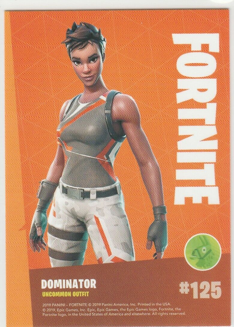 Fortnite Dominator 125 Uncommon Outfit Panini 2019 trading card series ...
