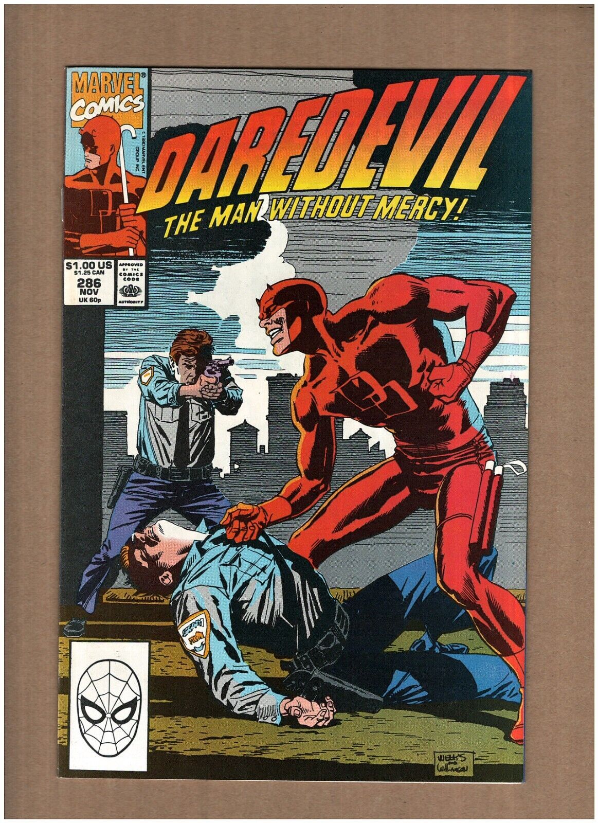Daredevil #286 Marvel 1990 Greg Capullo, Bullseye Impersonates DD! VF ...