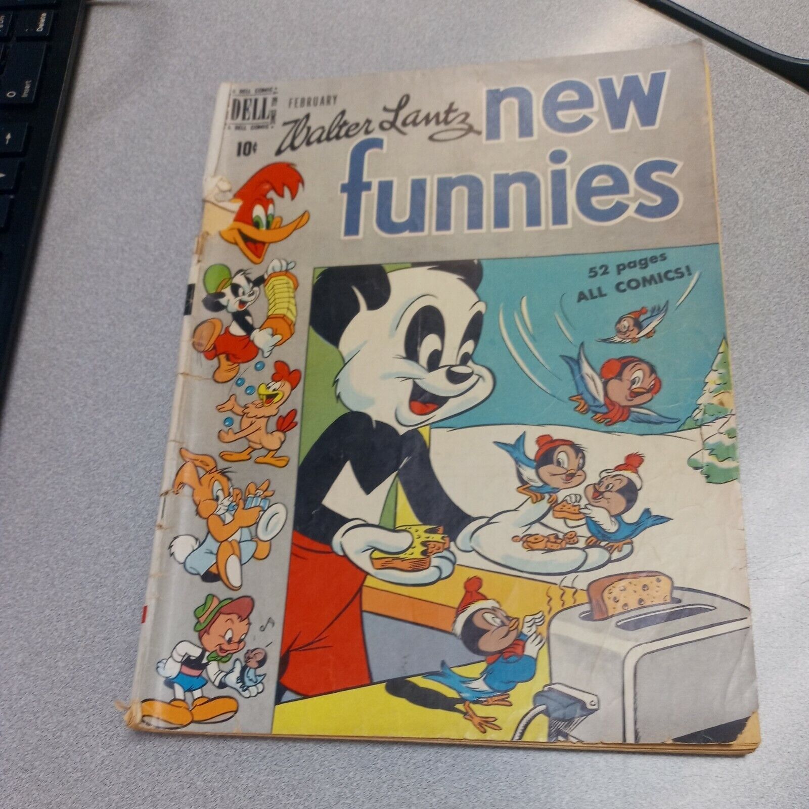 New Funnies 156 Andy Panda Woody Woodpecker Dell Comics FEB 1950 Golden ...