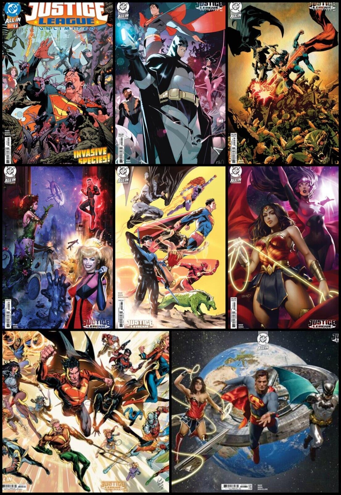 Justice League Unlimited #2 DC Main/Variants/SET 1:25 1:50 12/26 NM ...