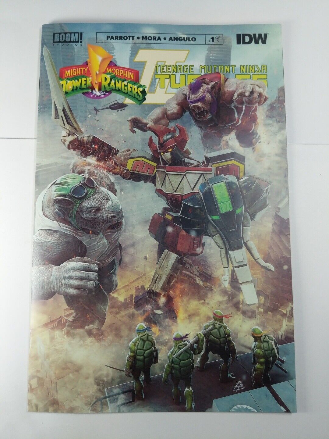 Mighty Morphin Power Rangers/TMNT #1 (of 5) NM- Variant Boom! Studios ...