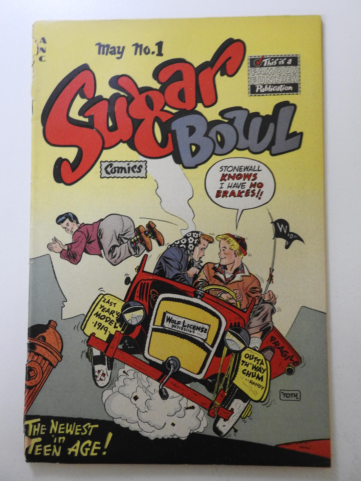 Sugar Bowl Comics #1 (1949) Alex Toth Cover! Beautiful VG- Condition ...
