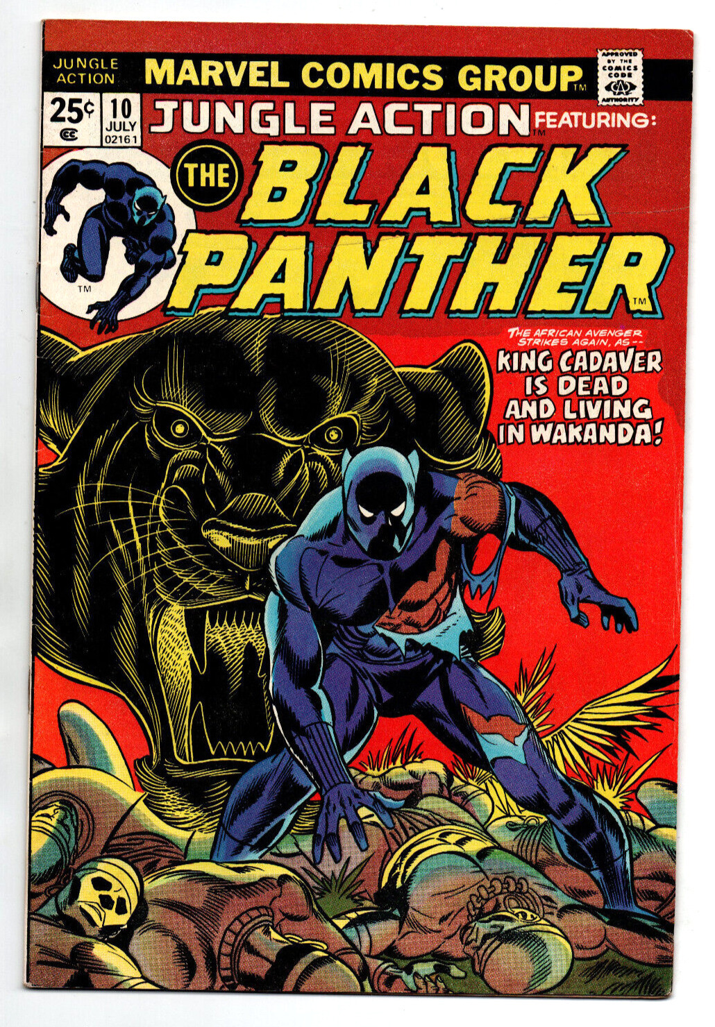 Jungle Action #10 - 1st King Cadaver - Black Panther - MVS - 1974 - FN+ ...