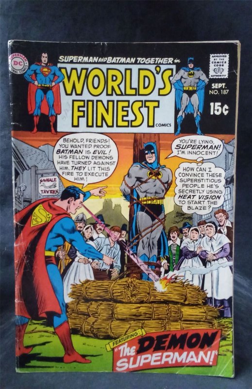 World's Finest Comics #187 1969 DC Comics Comic Book | Comic Books ...