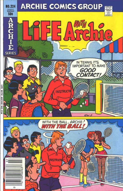 Life with Archie #224 VG ; Archie | low grade comic July 1981 Tennis ...