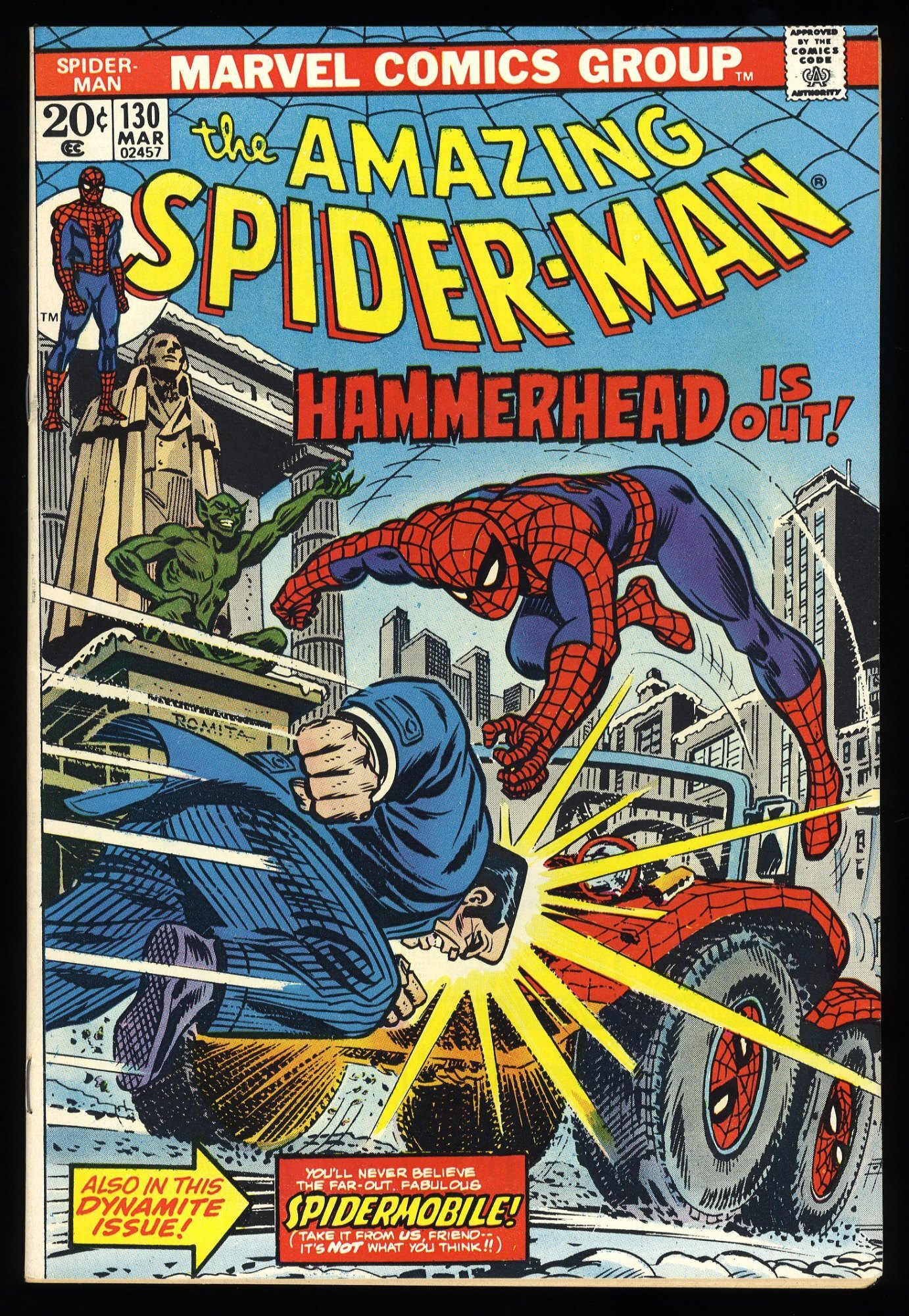 Amazing Spider-Man #130 NM- 9.2 Hammerhead! | Comic Books - Bronze Age ...