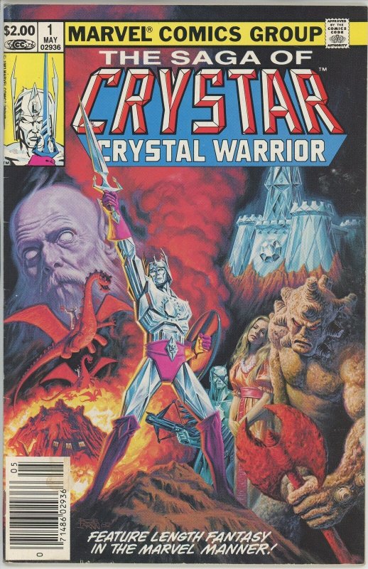 Saga of Crystar #1 (1983) - 5.0 VG/FN *The Sundered Throne* Newsstand ...