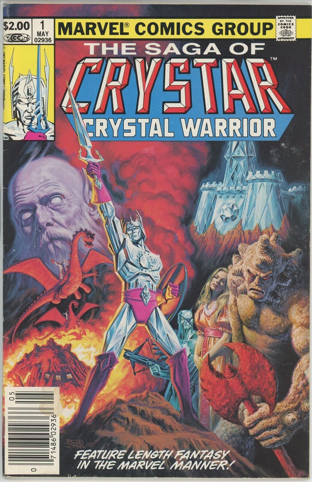 Saga of Crystar #1 (1983) - 5.0 VG/FN *The Sundered Throne* Newsstand ...