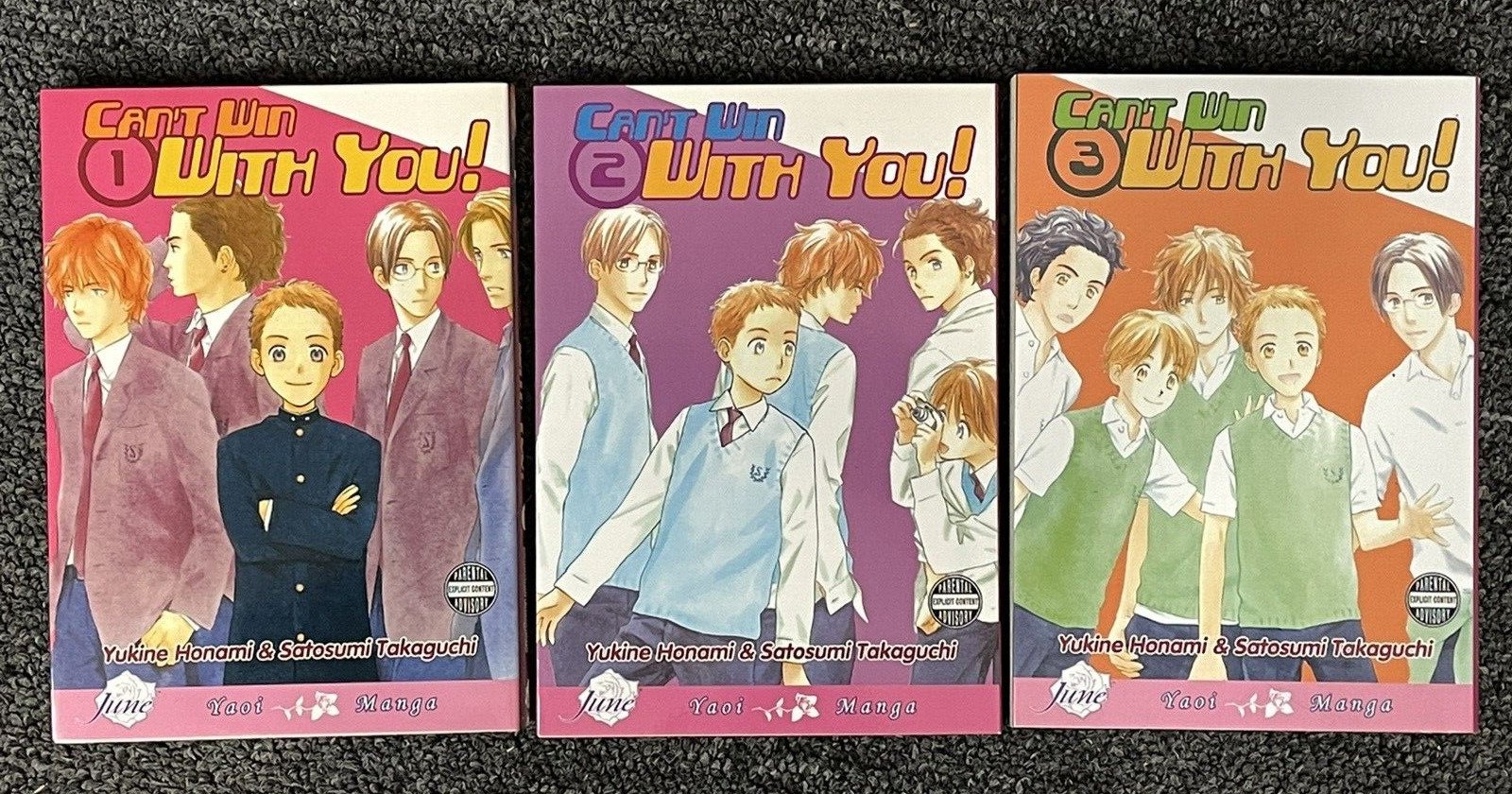 Complete SET of 3 Yaoi Manga - Can't WIN With You! - #1, #2, #3 | Comic ...