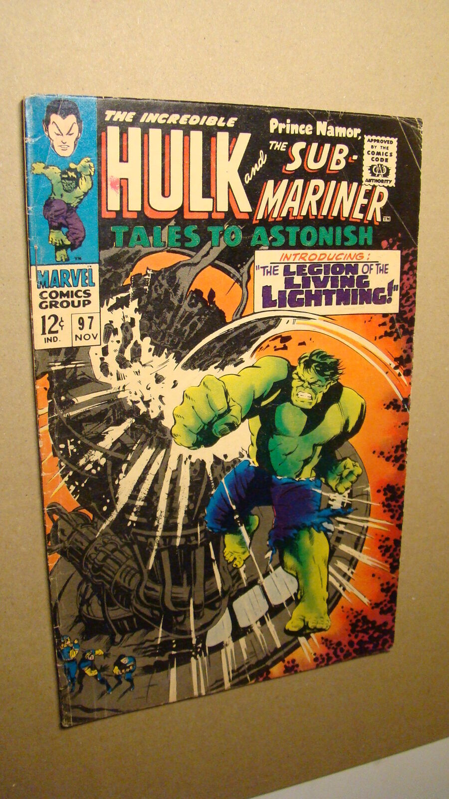 Tales to Astonish 97 Hulk Sub-Mariner VS Plunderer Lord Living ...