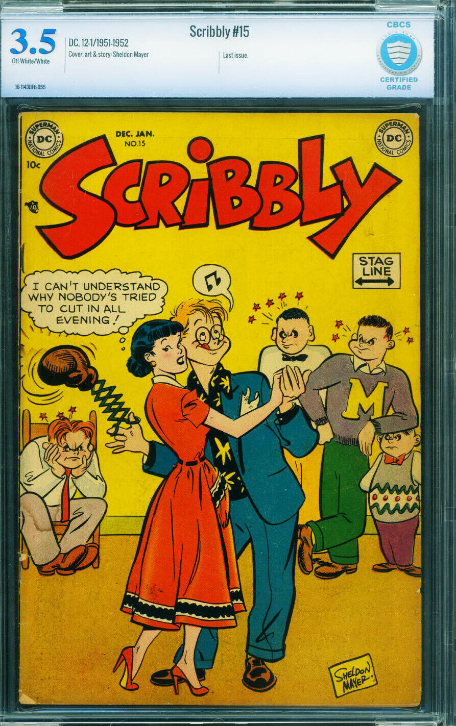 Scribbly Comics #15 1952 CBCS 3.5--Sheldon Mayer DC | Comic Books ...