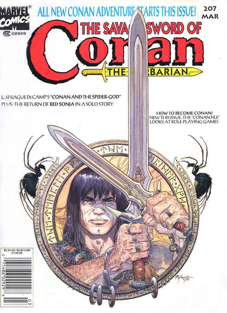 Savage Sword of Conan #207 (Newsstand) GD ; Marvel | low grade comic ...