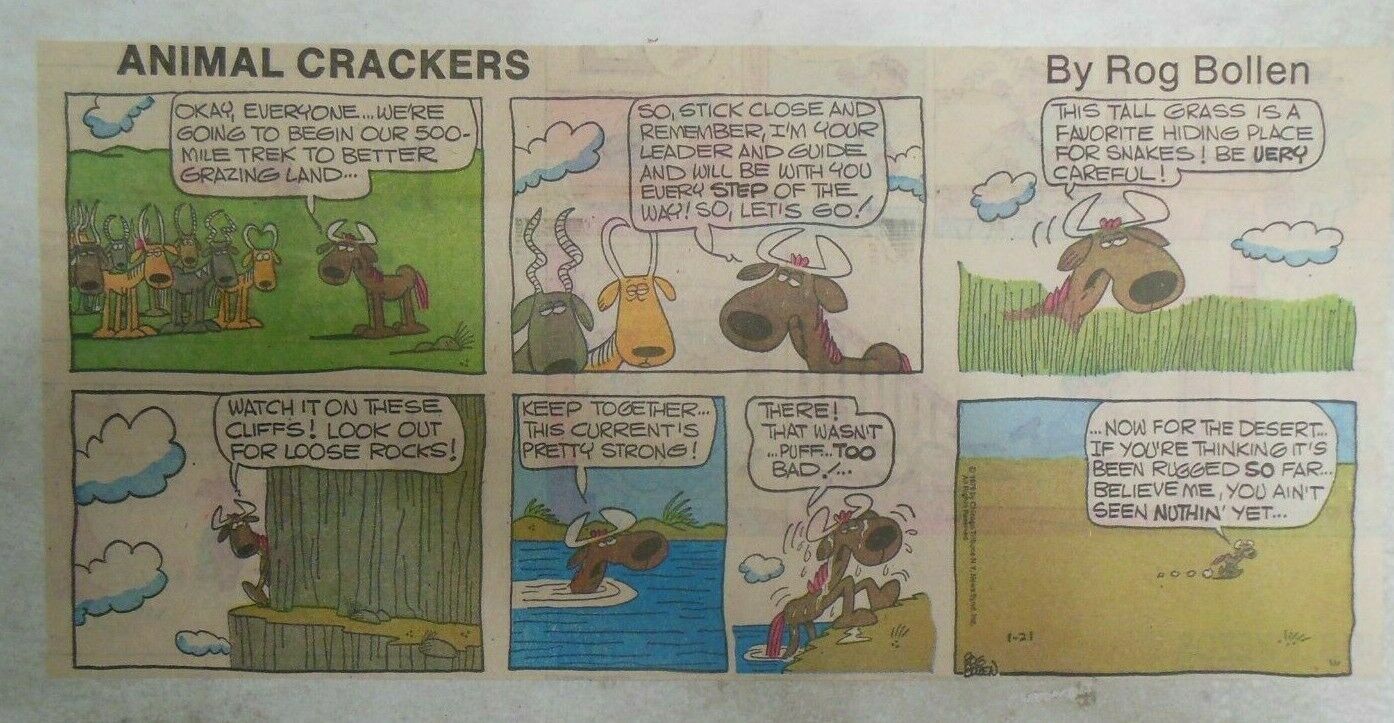 (34) Animal Crackers Sunday Pages by Rog Bollen from 1979 Halves and ...