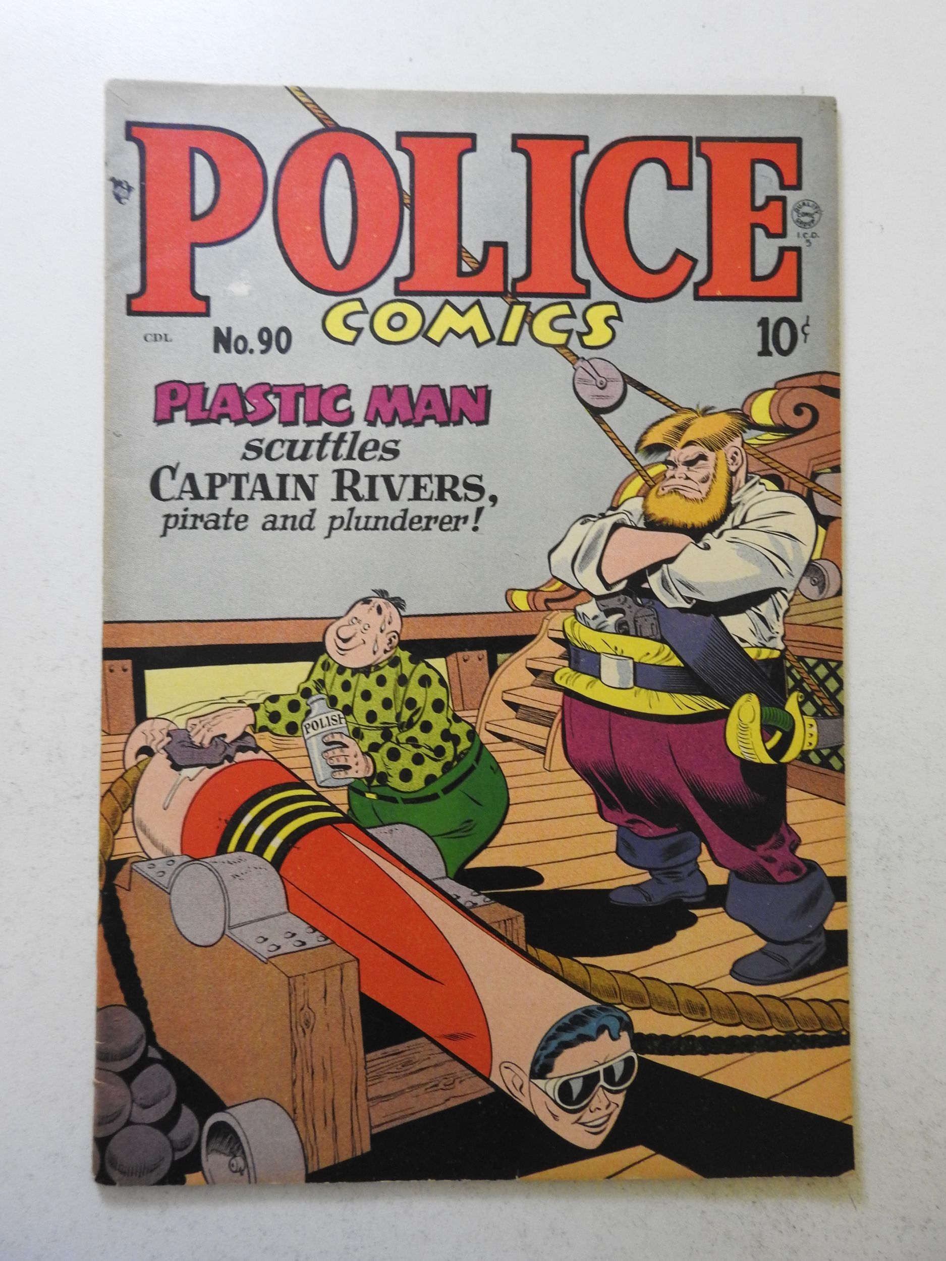 Police Comics #90 (1949) VG+ Condition 1 in cumulative spine split ...