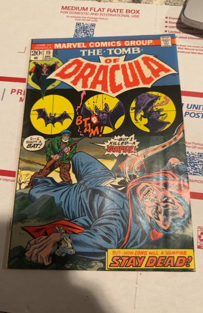 Tomb of Dracula #15 (1973)how long will he stay dead | Comic Books ...