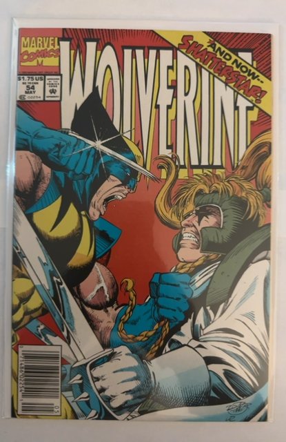 Wolverine #54 NEWSSTAND EDITION | Comic Books - Modern Age, Marvel ...