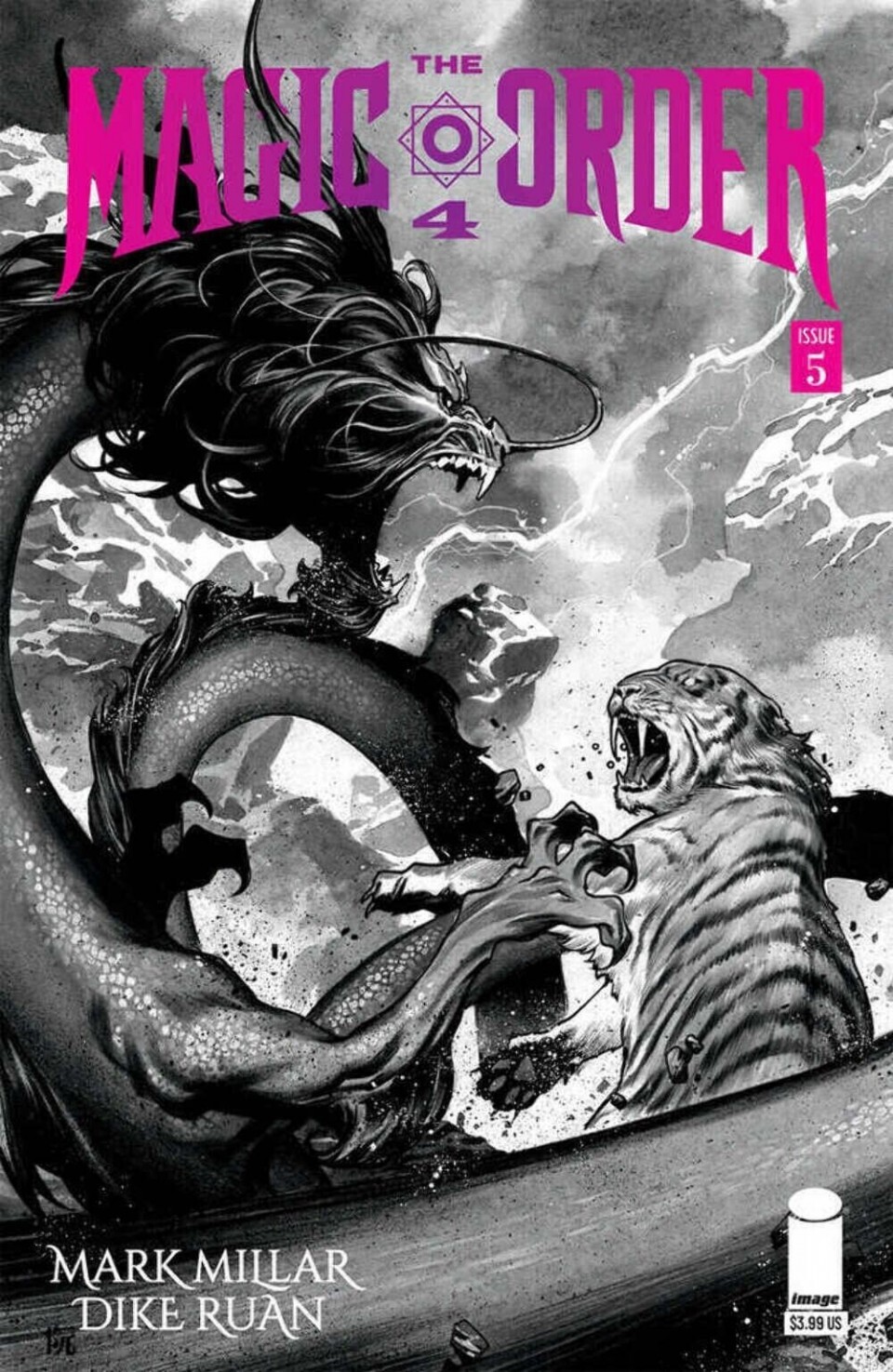 The Magic Order 4 (2023) #5 NM Dike Ruan Black and White Variant Image ...