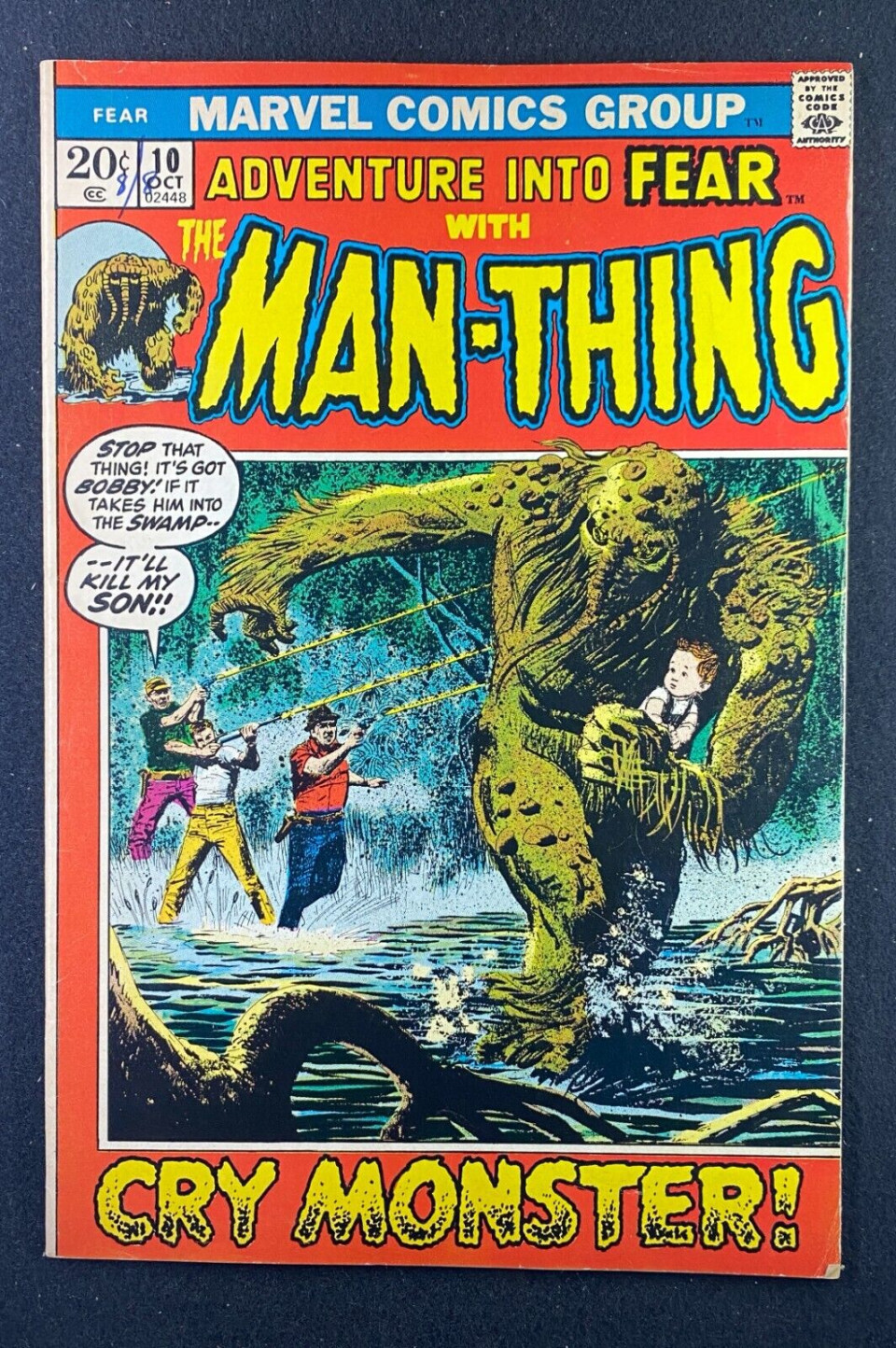 Fear (1970) #10 GD (2.0) Man-Thing Solo Series Origin Retold | Comic ...