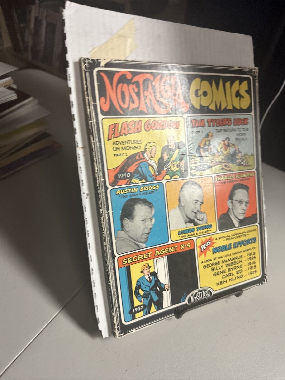 NOSTALGIA COMICS #1 Nostalgia Press softcover book Secret Agent X-9 ...
