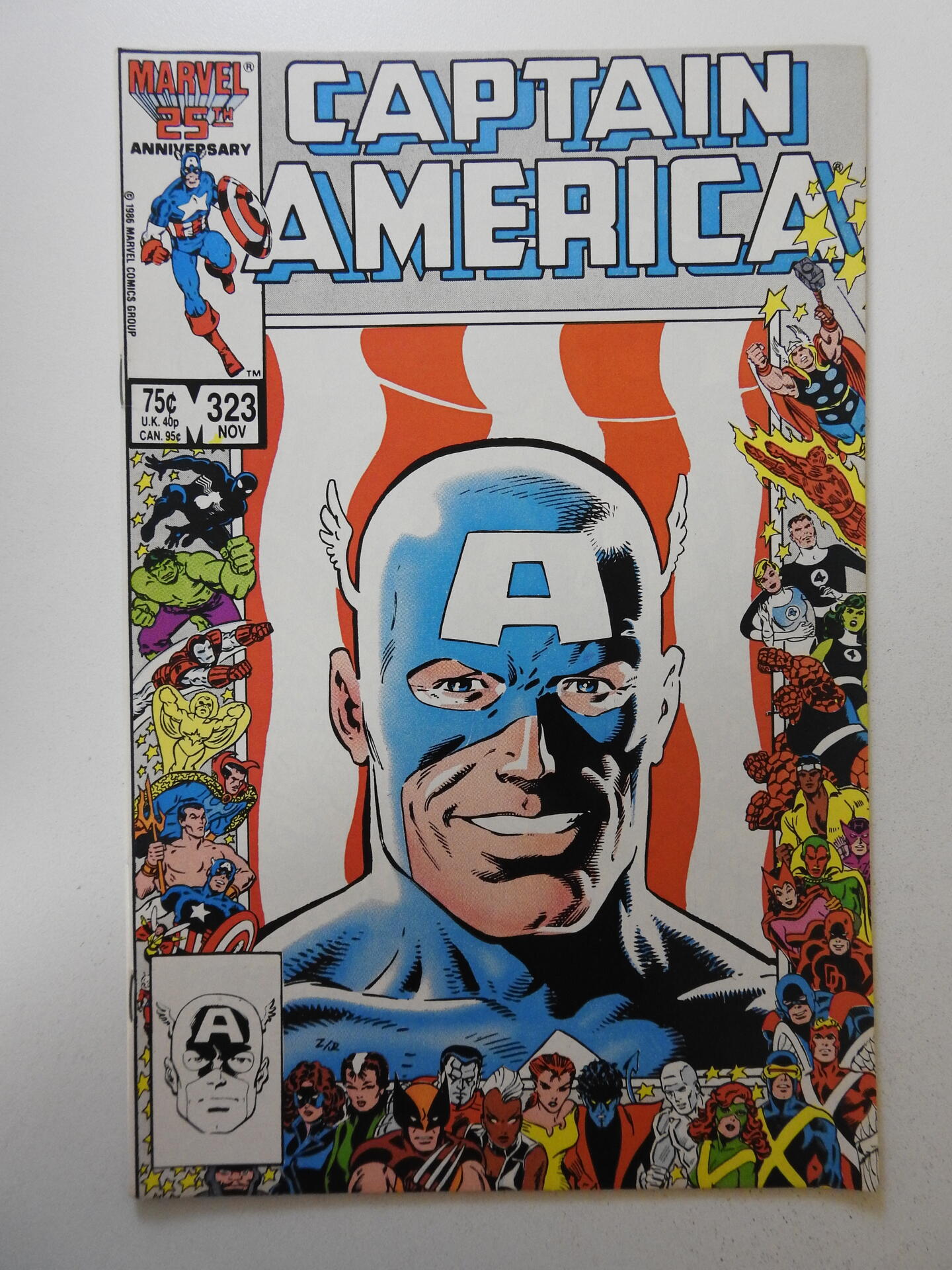Captain America #323 (1986) VF+ Condition! 1st appearance of new Super ...
