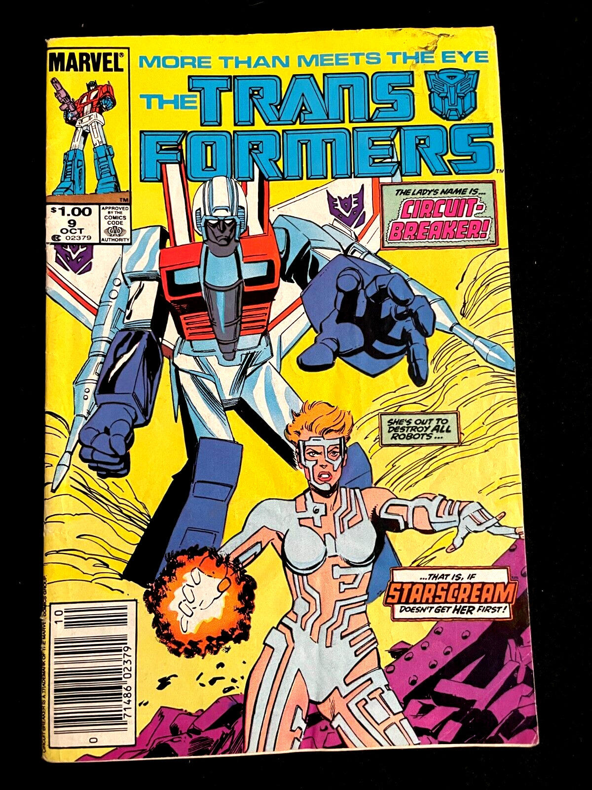 Transformers #9 1985 Canadian 1ST Full App of Josie Beller as Circuit ...