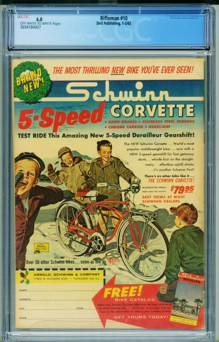 Rifleman #10 CGC 6.0 Famous innuendo wood cover-3694184007 | Comic ...