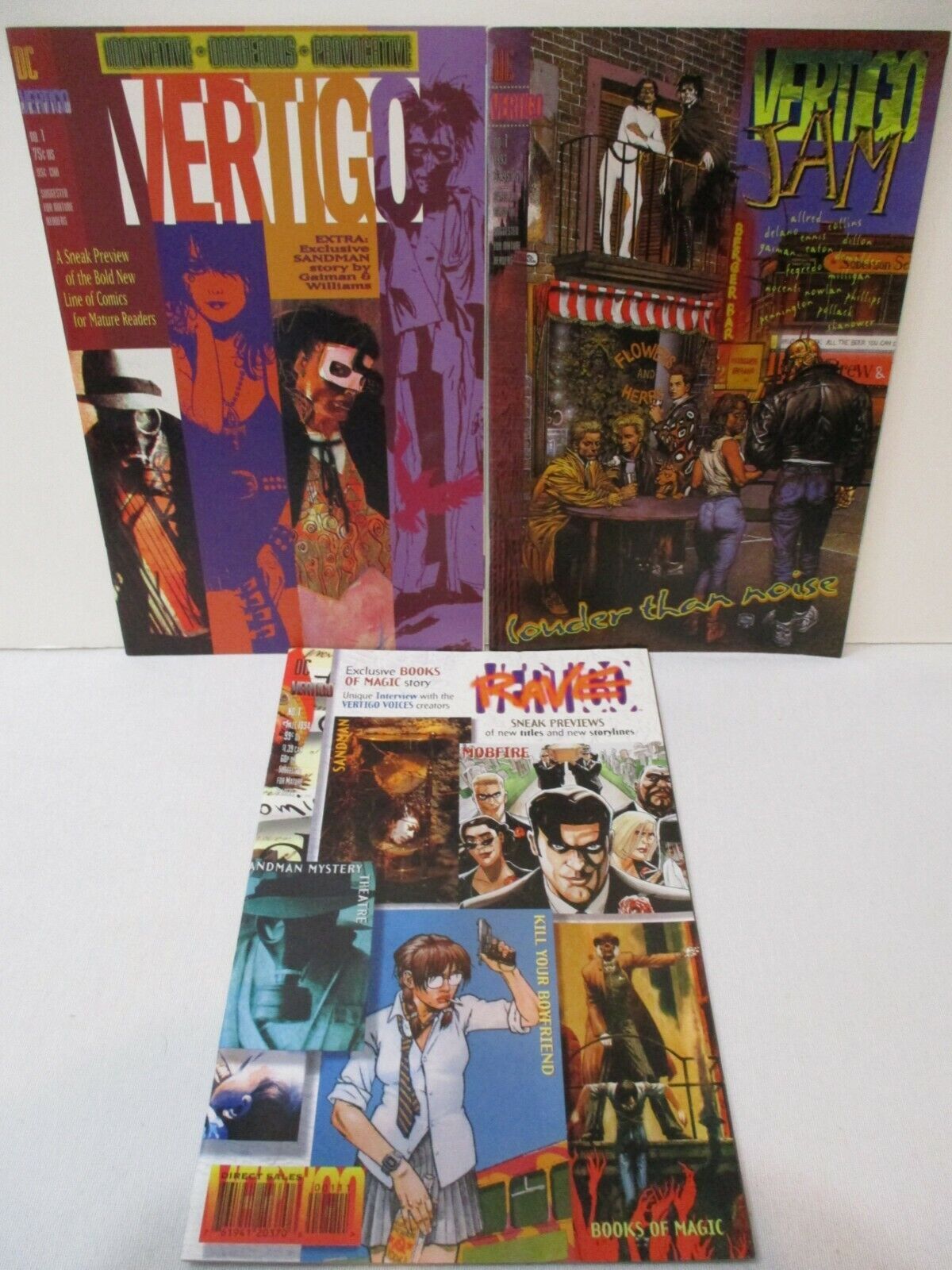 Vertigo Preview 1992 / Vertigo Jam 1993 / Vertigo Rave 1994 | Comic Books - Modern Age, Vertigo ...