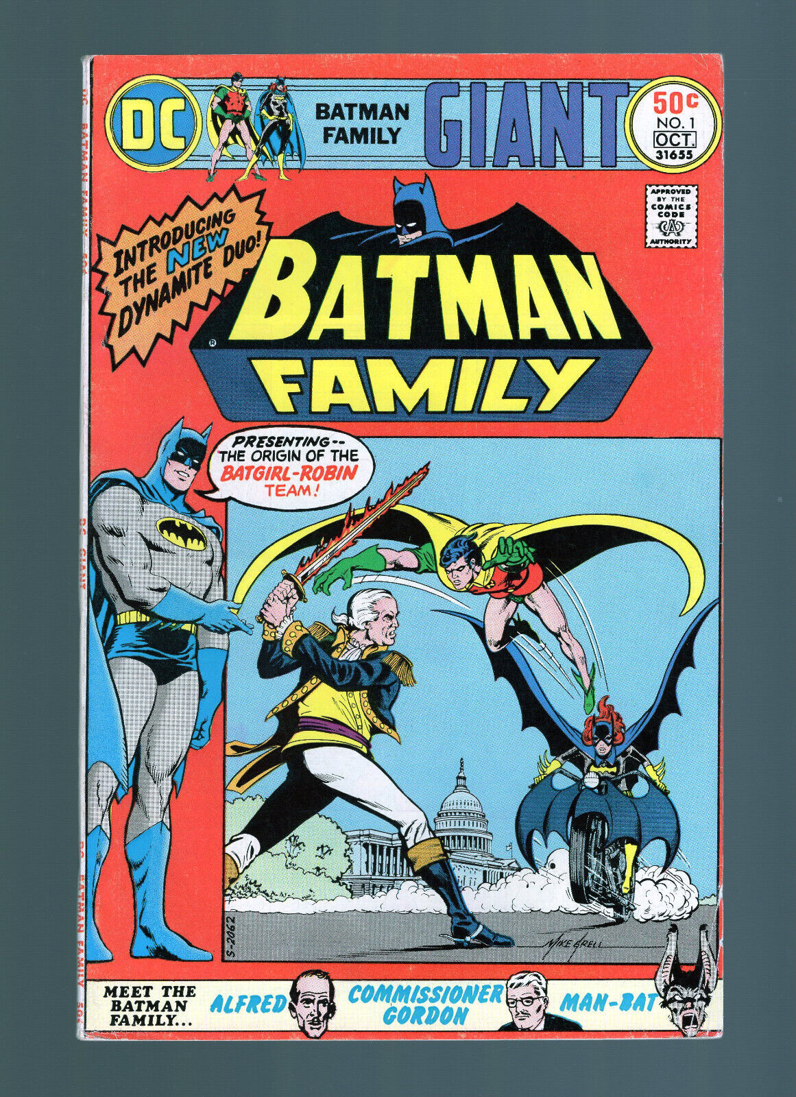 The Batman Family #1 - Origin of Batgirl. Mike Grell Cover Art. (5.0 ...