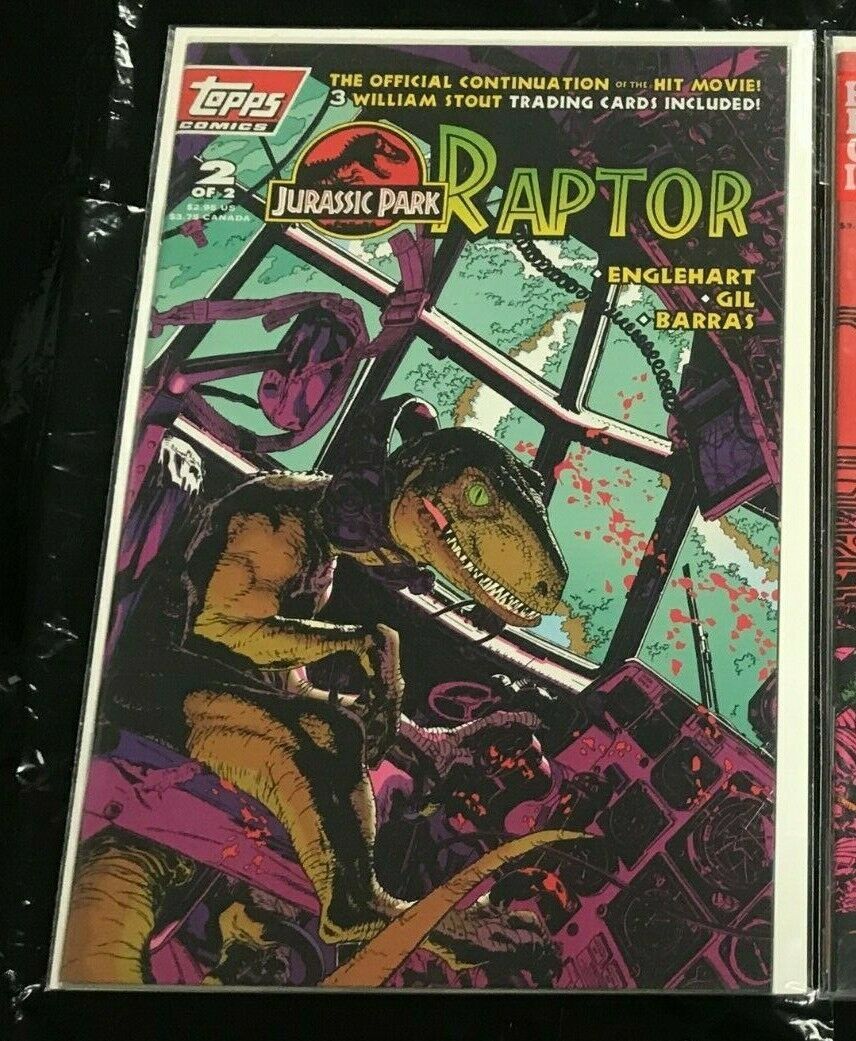 Jurassic Park Raptor Sealed #1+2 2pc SET of 2! Bonus Zorro!! 1993 ...