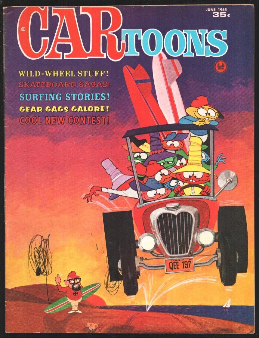 CARtoons #23 1965-Hot rod, drag race comics & cartoons-Willie Ito-Ken ...