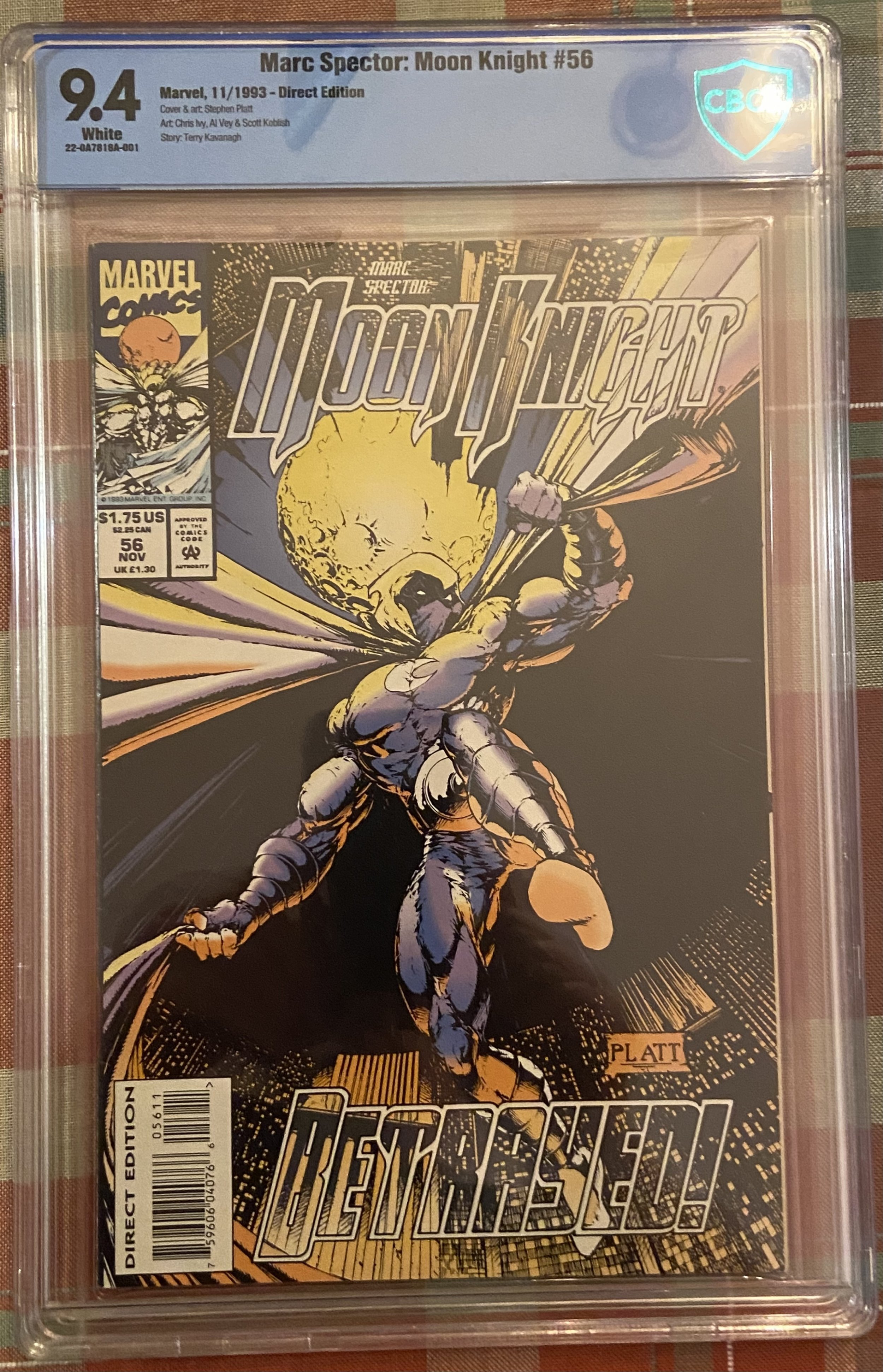Marc Spector: Moon Knight #56 (1993) Platt Art CBCS 9.4 | Comic Books ...