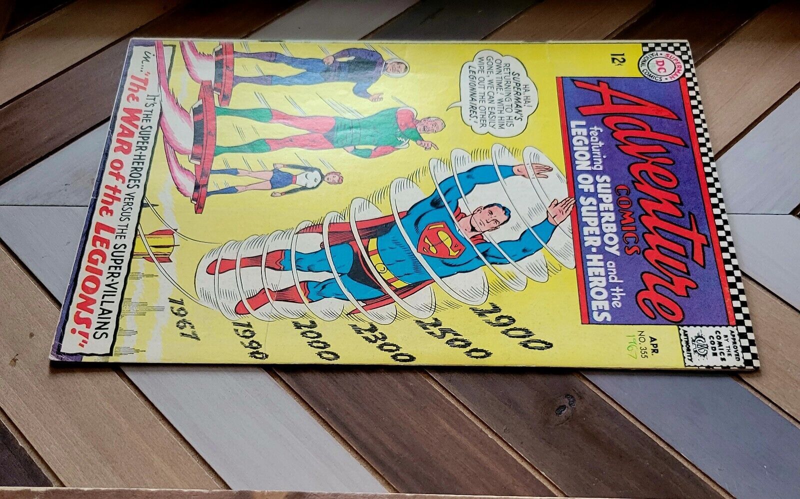 Adventure Comics #355 VG (DC 1967) SUPERBOY, LEGION of SUPER HEROES ...