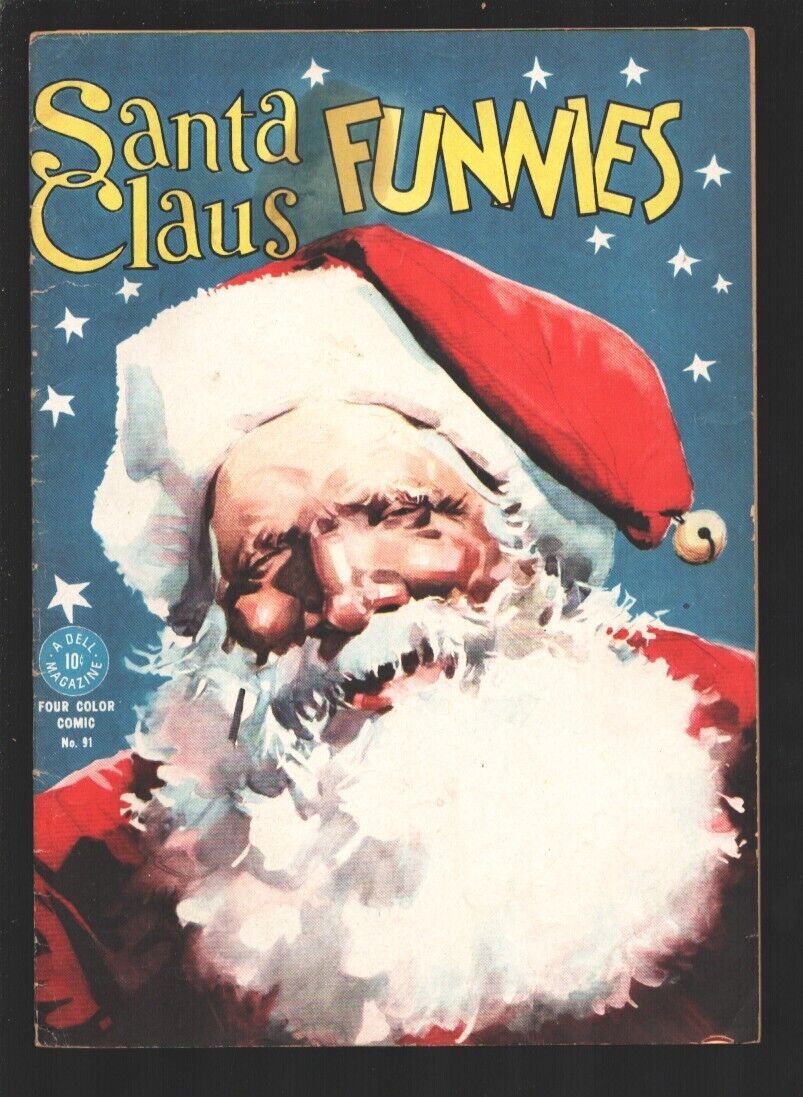 Santa Claus Funnies-Four Color Comics #91 1945-Del-Oskar Lebeck -Walt ...